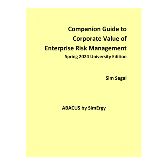 ERM Book – University Edition – SimErgy
